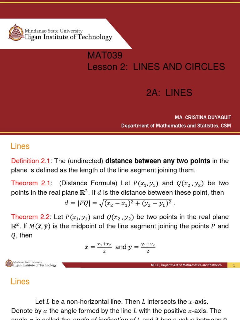 Lesson2A Lines v1 | PDF