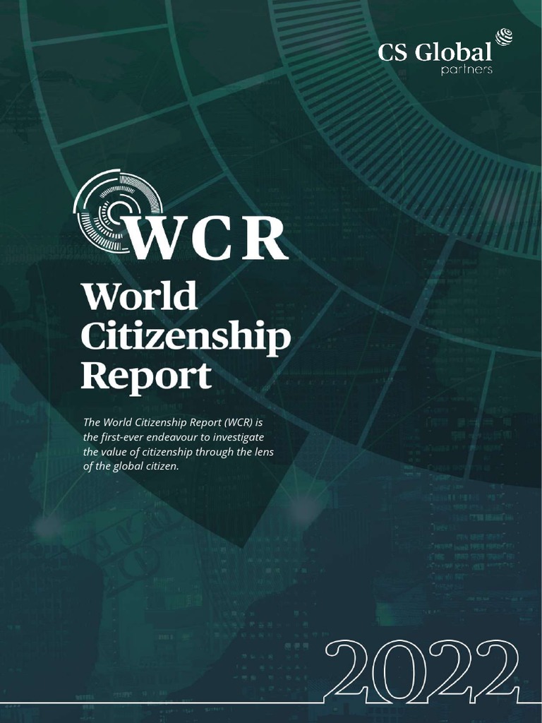World Citizenship Report - 2022 | PDF | Poverty | Poverty & Homelessness