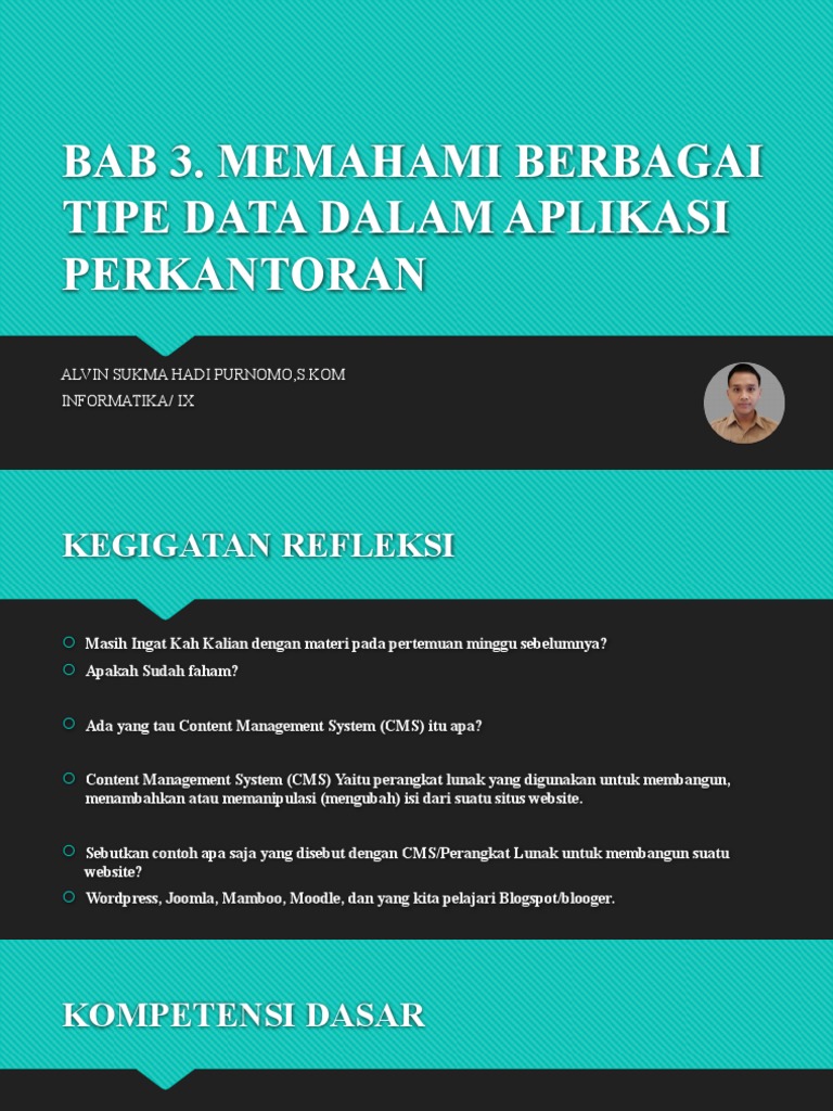 Bab 3. Tipe Data | PDF | Komputer
