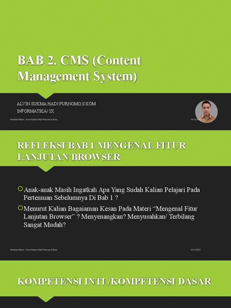 Bab 2 - Materi - CMS | PDF