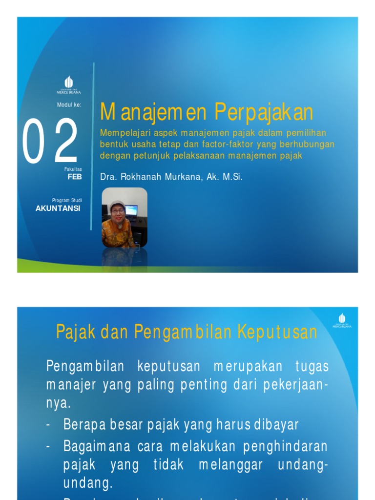 Manajemen Perpajakan (TM2) | PDF