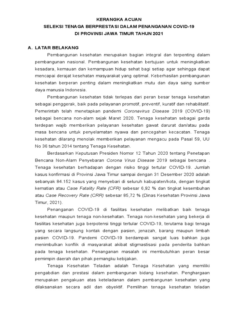 TOR Nakes Teladan 2021 Final | PDF