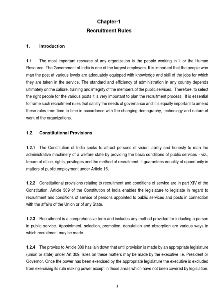 Reading Material Establishment Rule | PDF | Probation | Recruitment
