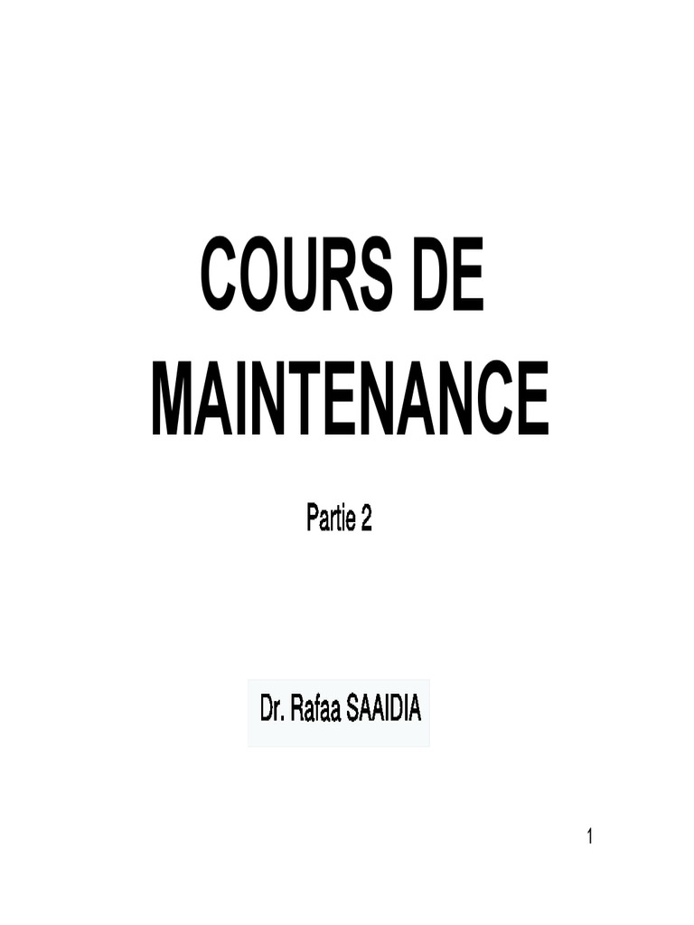 Limites de l'étude sur la maintenance | PDF | Inflation | Business