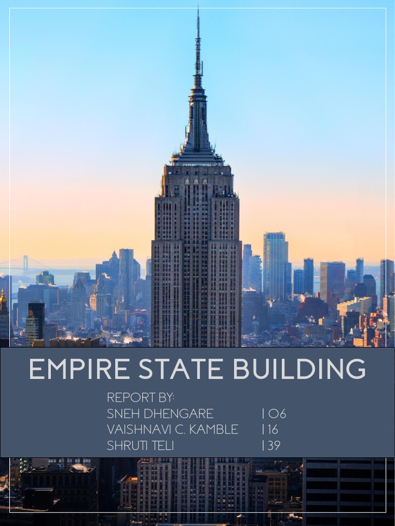 Steel Frame Structure - Empire State Building | PDF | Economic Sectors ...