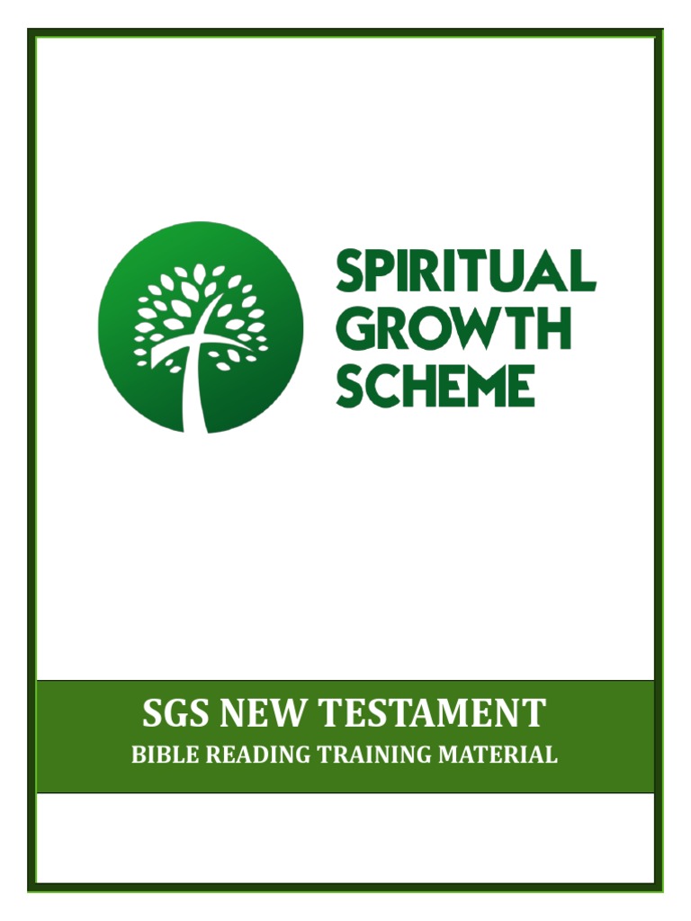 SGS NT TRAINING MATERIAL - 1st Edition | PDF | Prayer | Bible