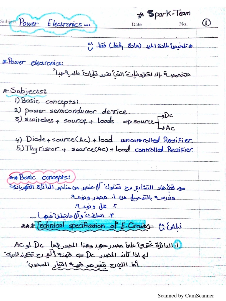 Power - Electronics Notes | PDF