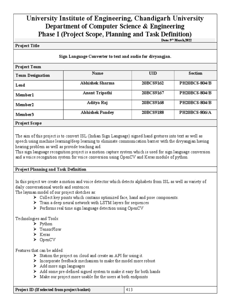 Sign Language To Text Converter | PDF | Sign Language | Deep Learning