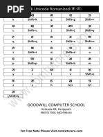 Unicode Traditional Keyboard Layout | PDF