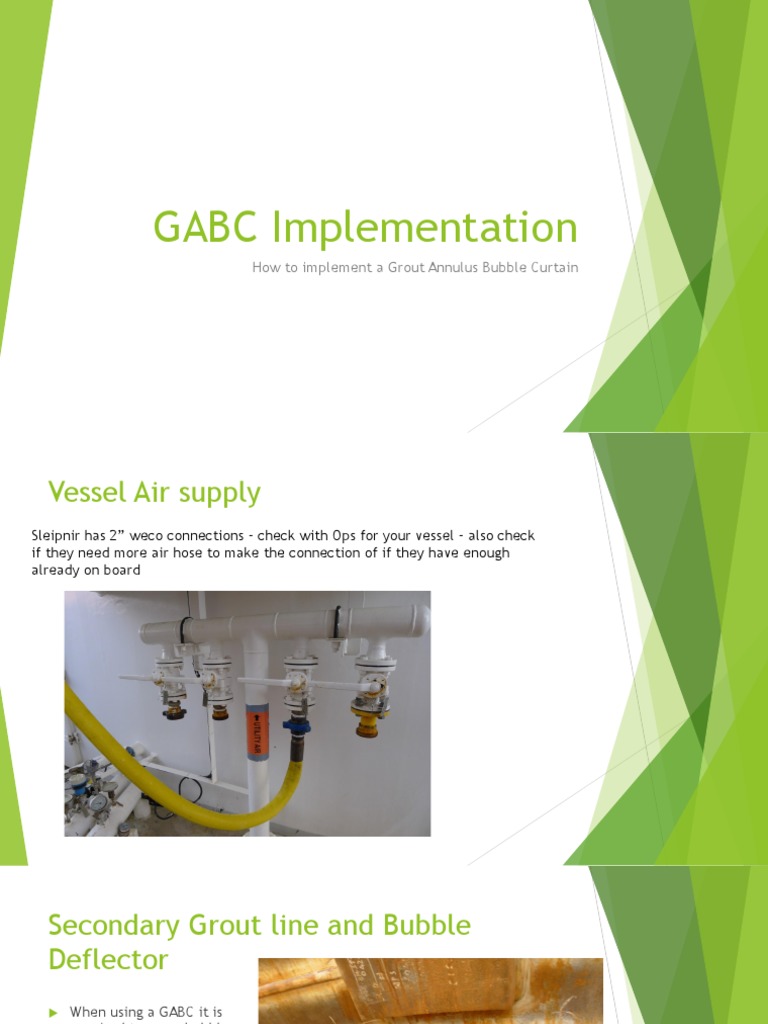 Implementation of a Grout Annulus Bubble Curtain: A Guide | PDF
