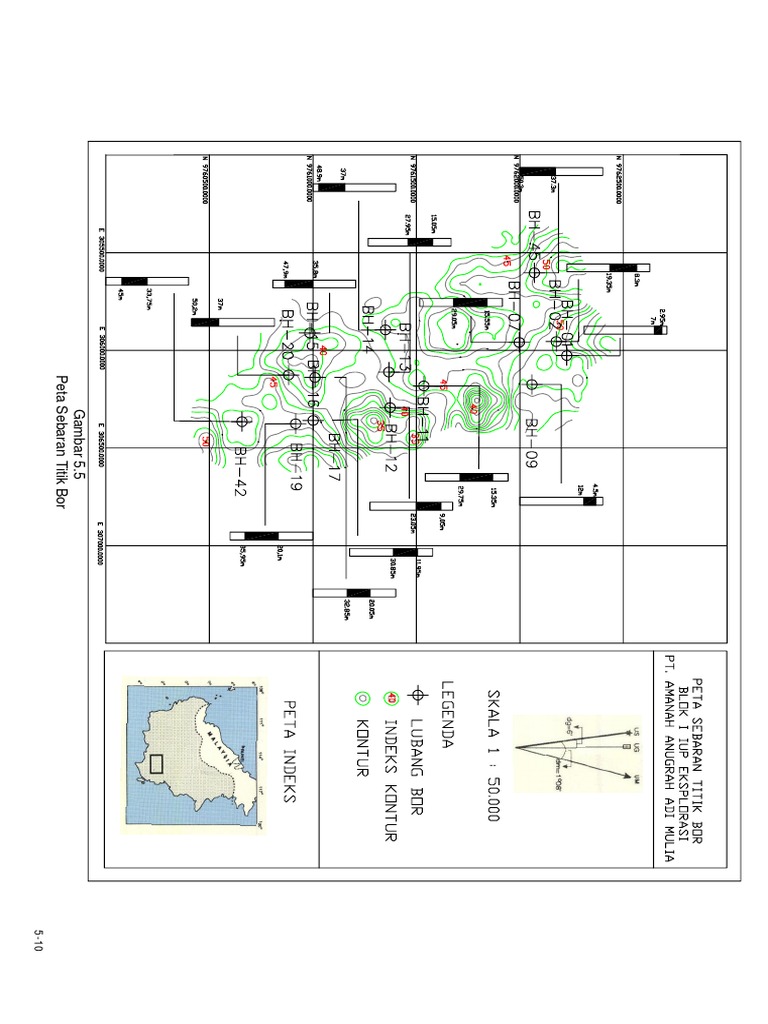 Peta Sebaran Titik Bor | PDF