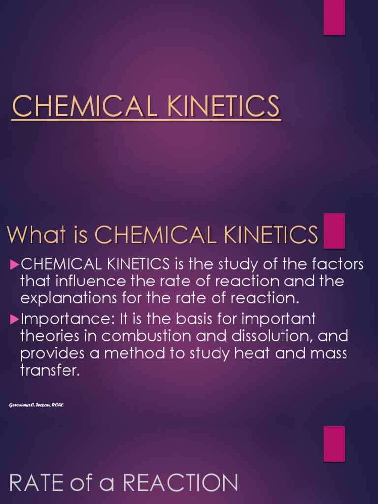 Chemical Kinetics | PDF | Reaction Rate | Catalysis Chemical Kinetics | PDF | Reaction Rate | Catalysis
