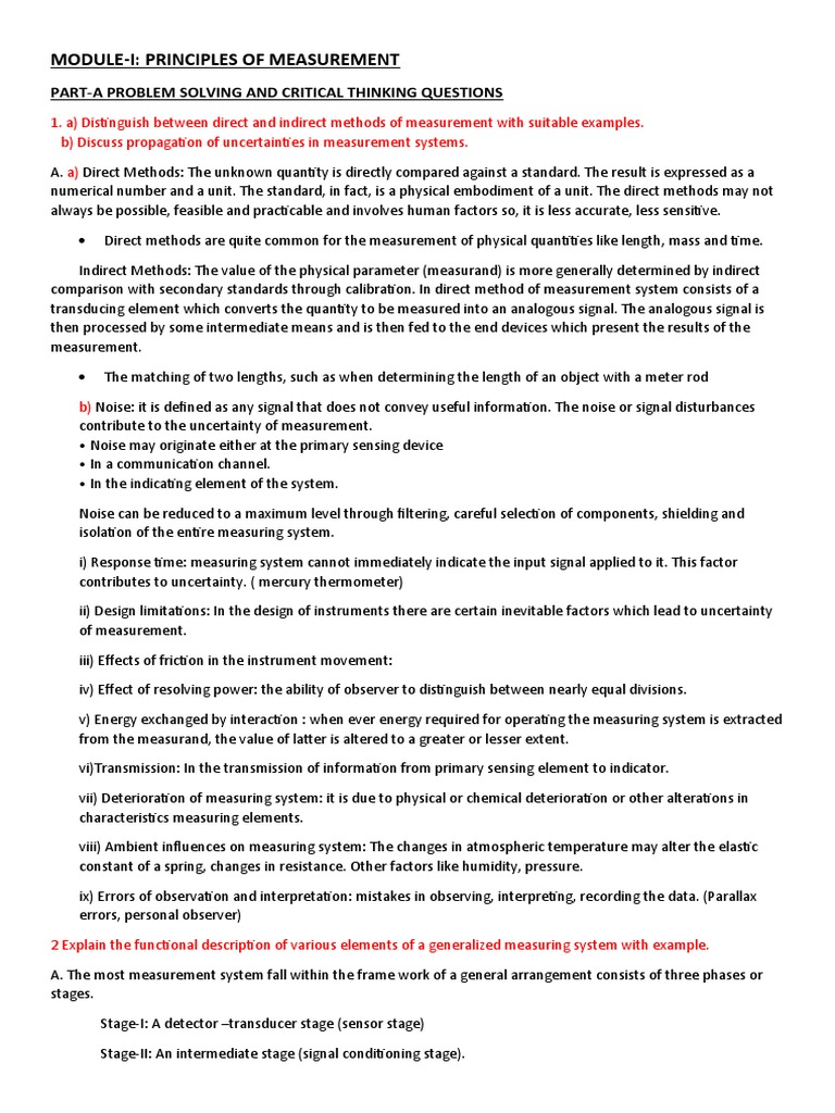 Ics U1 QB | PDF | Calibration | Measurement