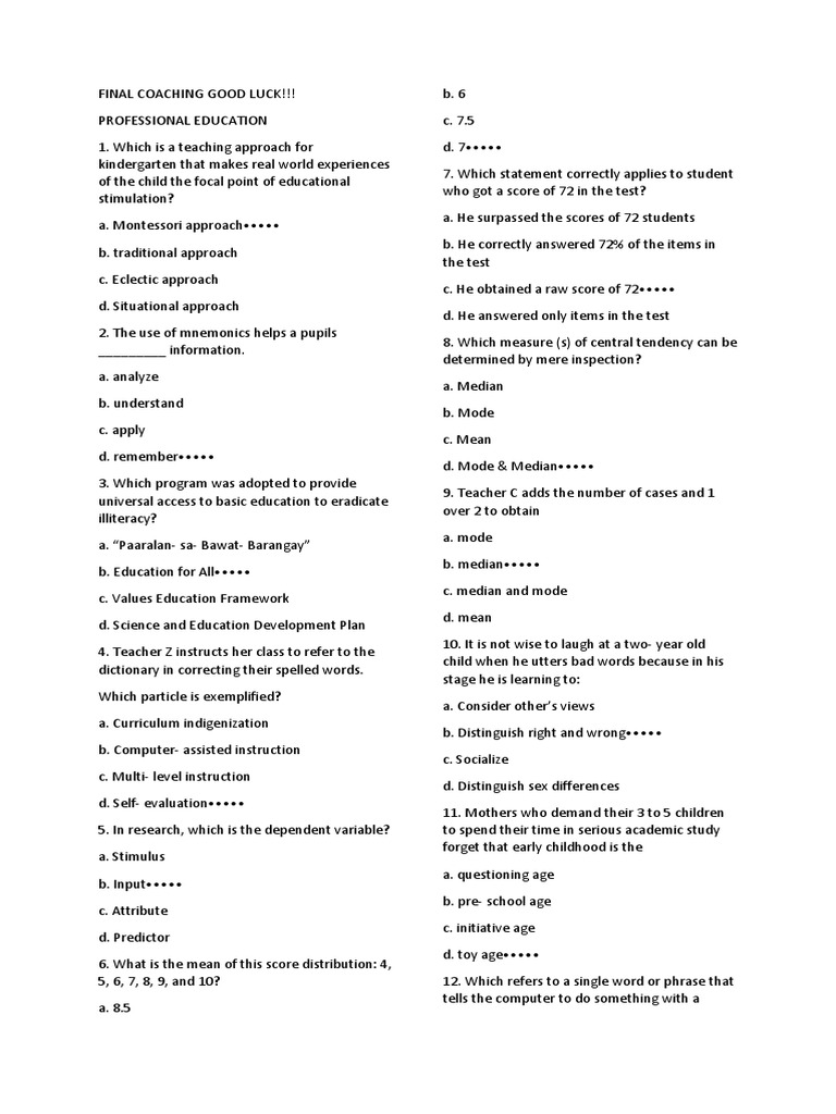 Final Coaching 01 2022 | PDF | Cognitive Science | Cognition