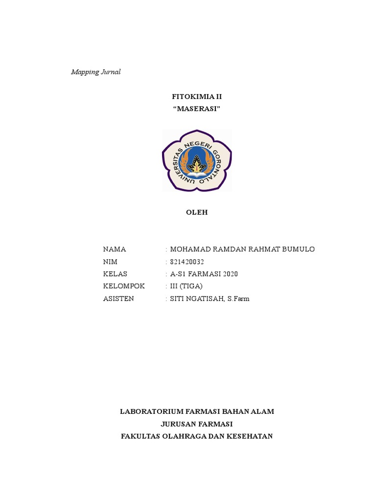 Mapping Jurnal Moh. Ramdan Bumulo | PDF