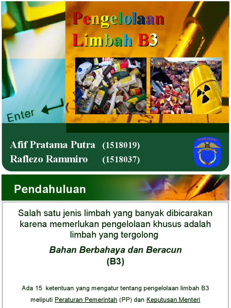 Pengelolaan Limbah B3 | PDF
