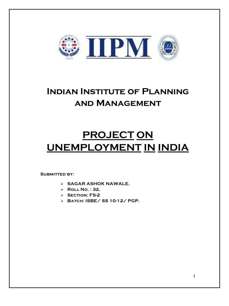 Unemployment in India | PDF | Unemployment | Social Science