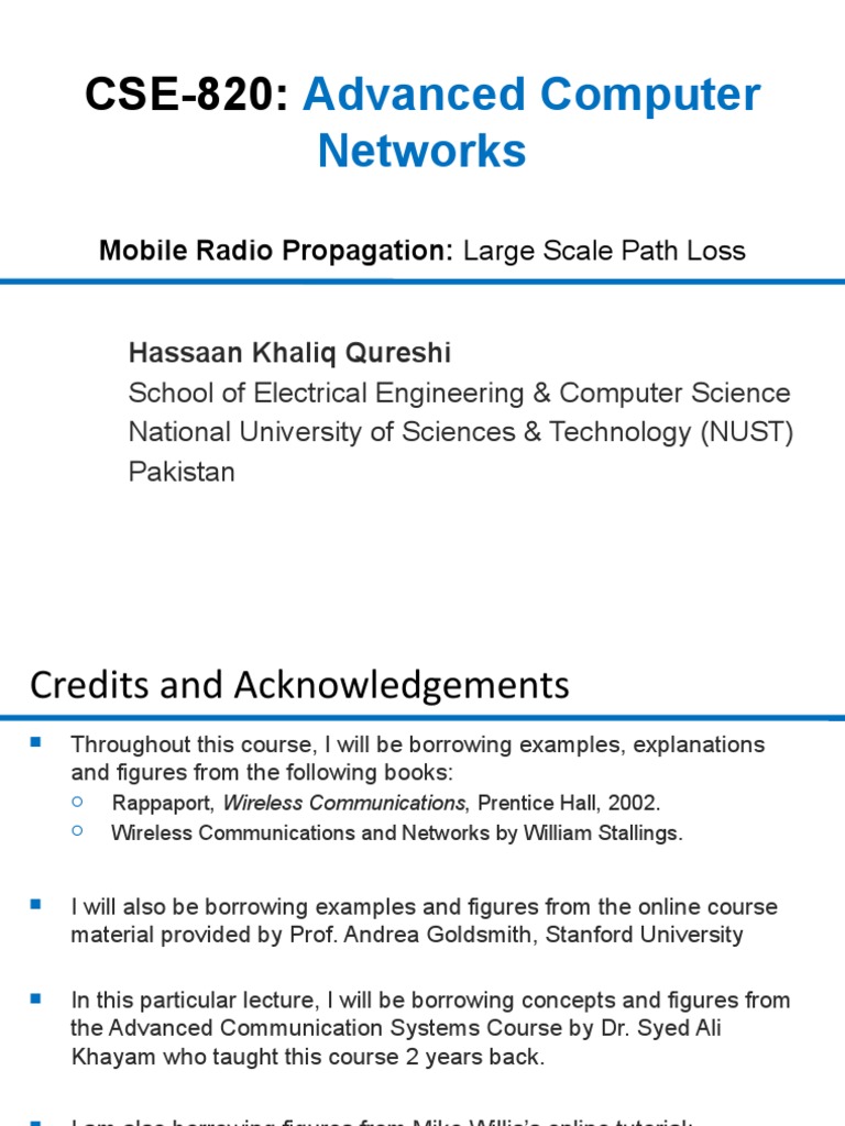 Lecture06 Physical Layer | PDF | Radio Propagation | Decibel