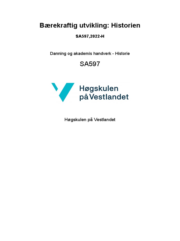 Holden Og Linnerud 2021 Del II Historien | PDF