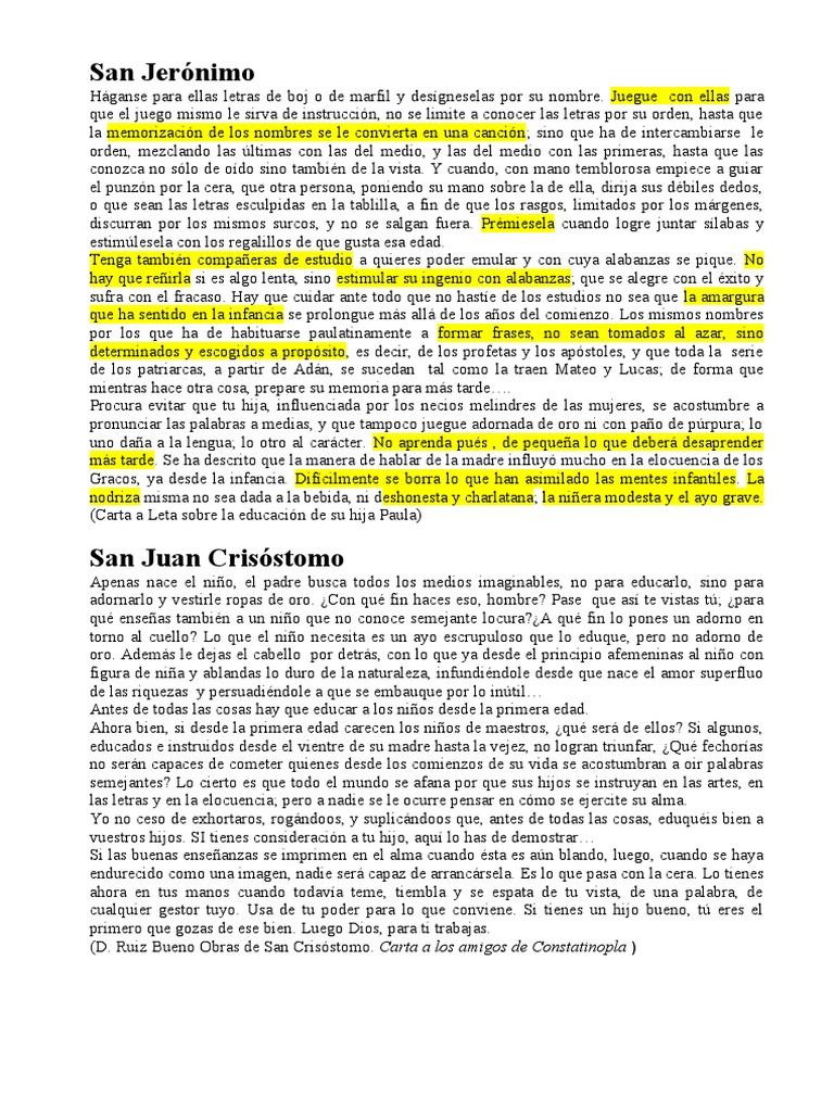 San Jeronimo y San Crisóstomo | PDF