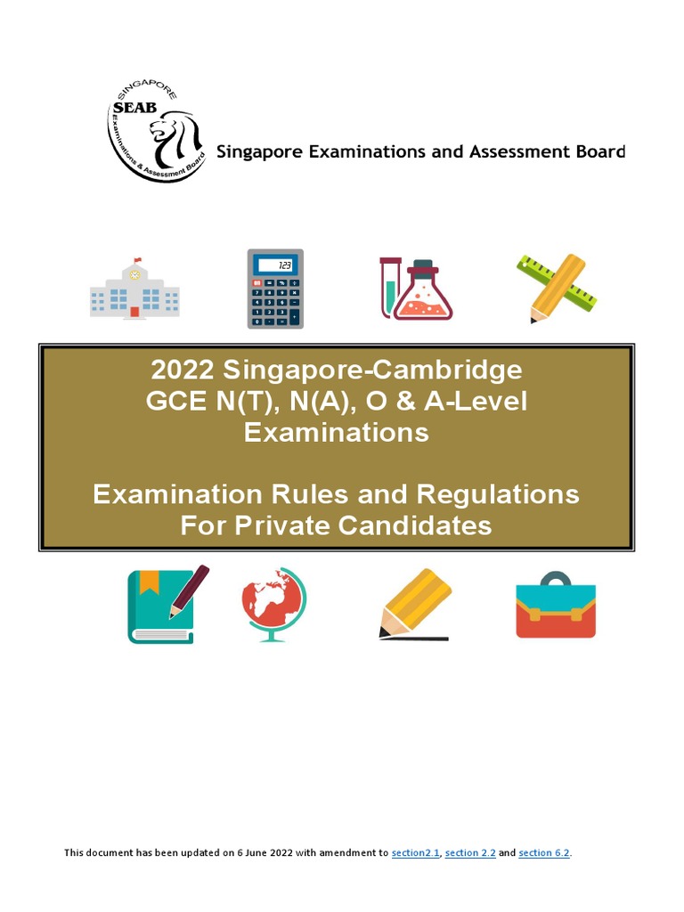 Gce Private Instructions Booklet Rules and Regulations | PDF