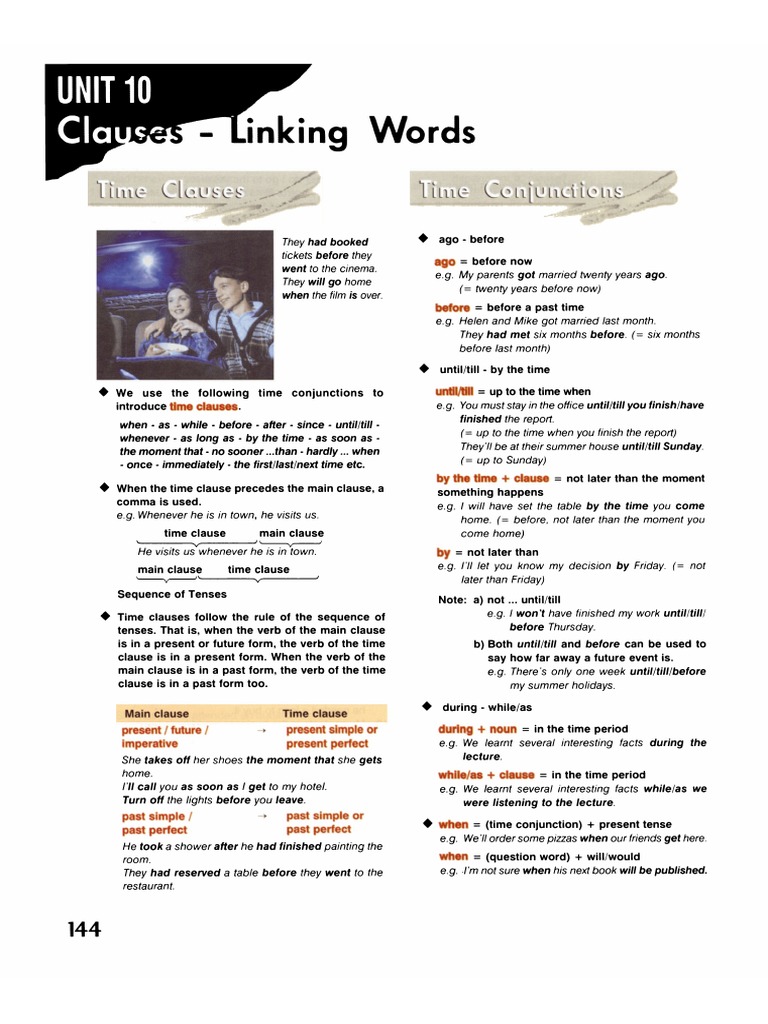 Grammarway 4 - Time Clauses | PDF