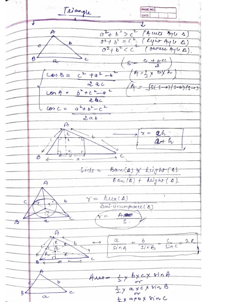 Geometry Handwritten Notes | PDF