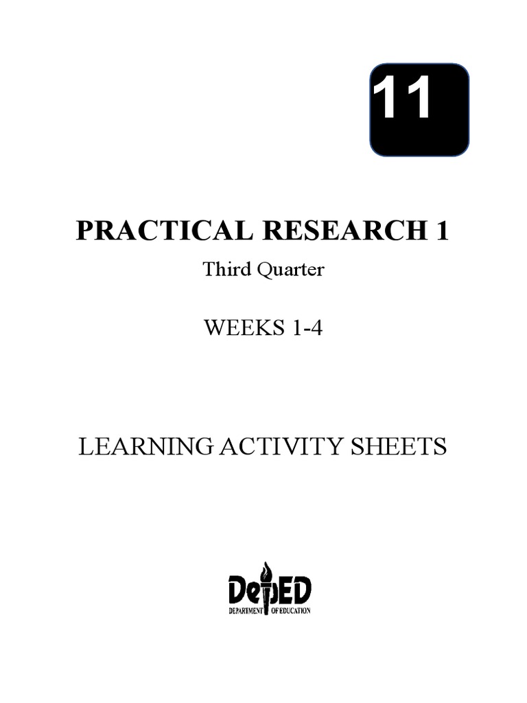 Practical Research 1 | PDF | Scientific Method | Quantitative Research