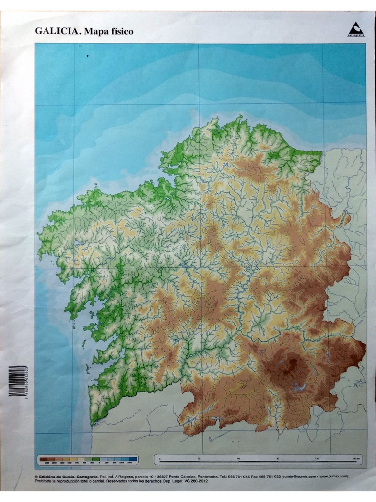 Mapa Fisico Galicia | PDF