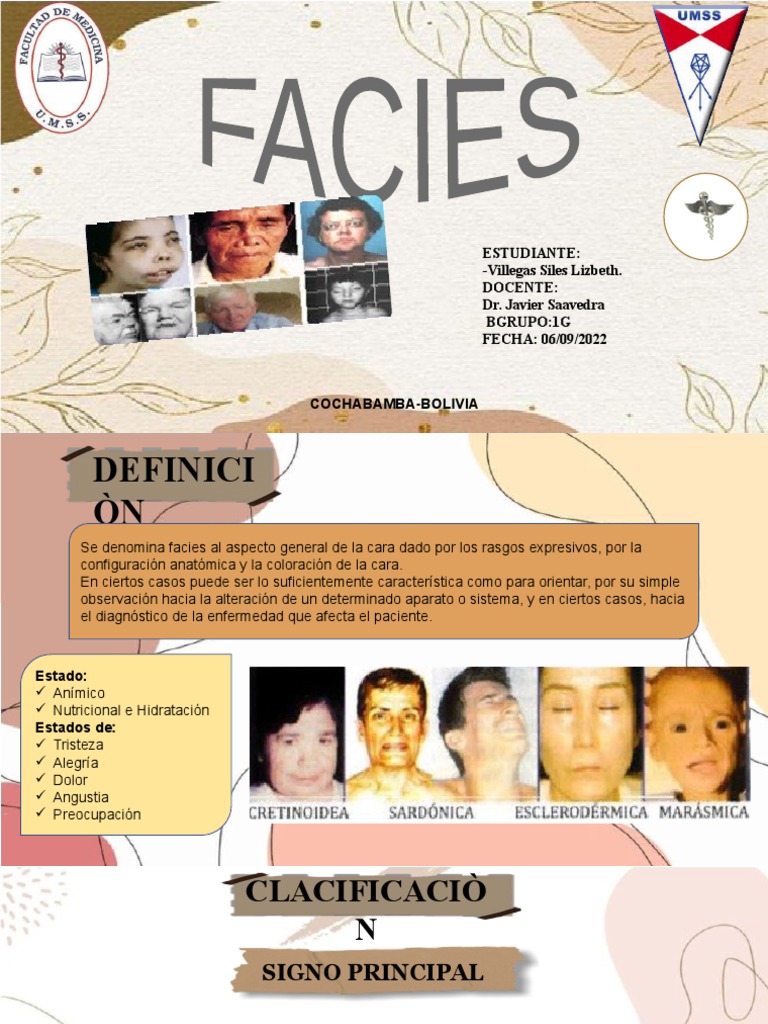 Facies Semiologia | PDF | Cara | Edema