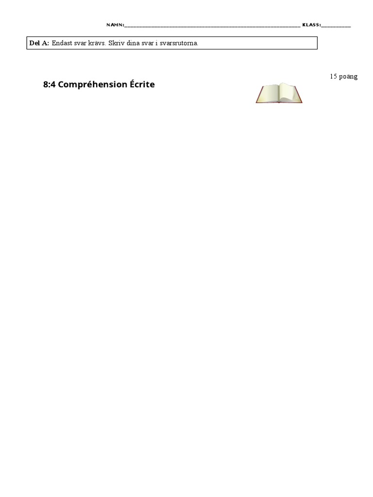 Compréhension Écrite - 4 | PDF