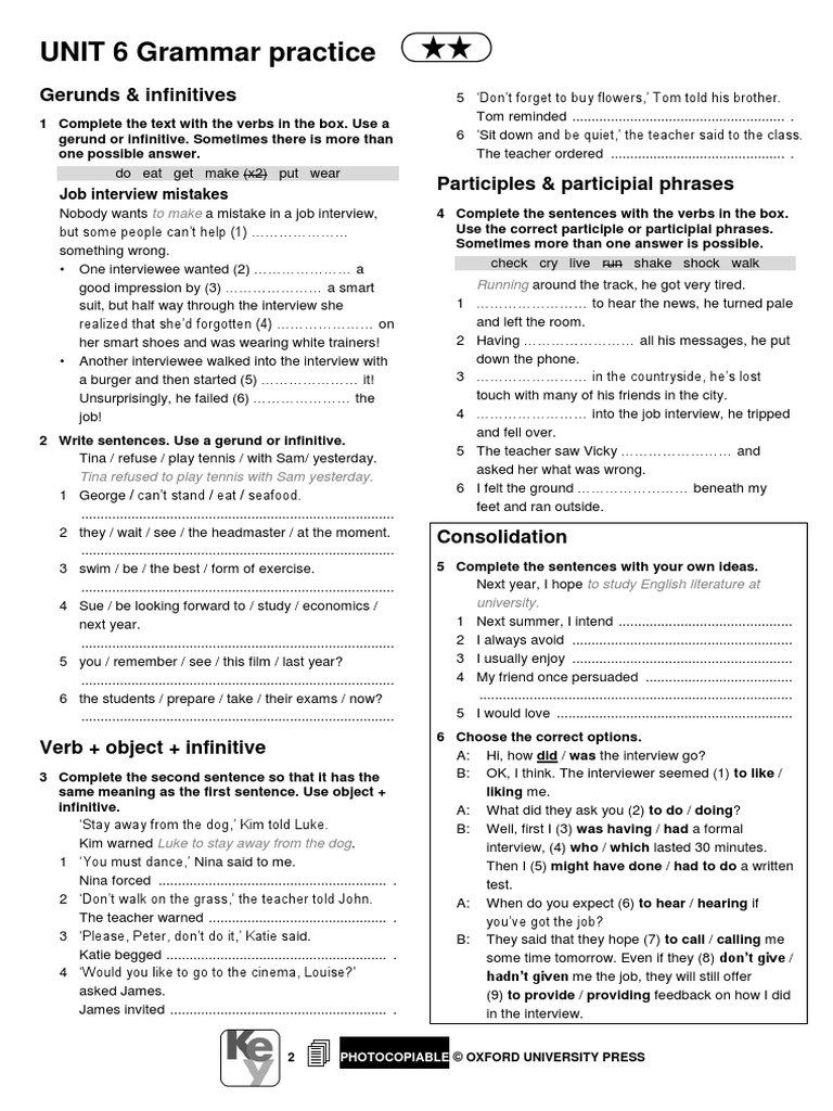 Grammar Unit 6 2star | PDF | Syntax | Linguistics