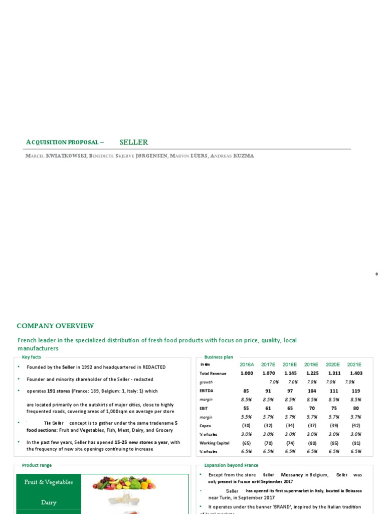 Sample Pitchbook | PDF