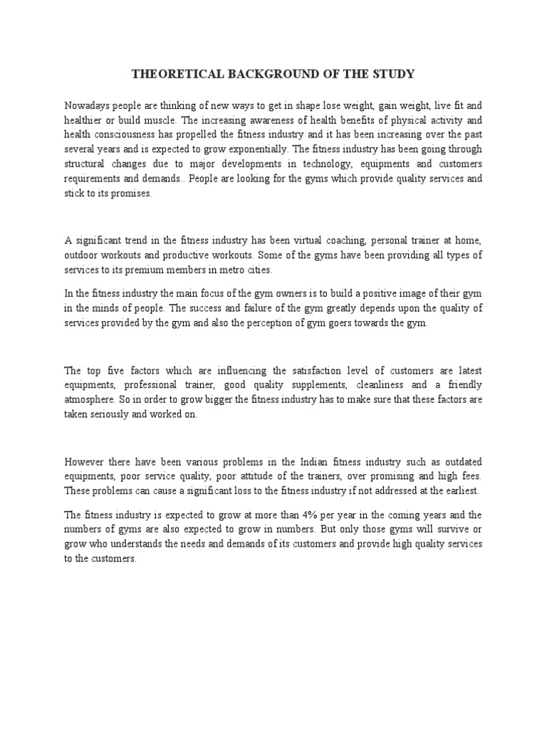 Gym Project | PDF | Sampling (Statistics) | Survey Methodology