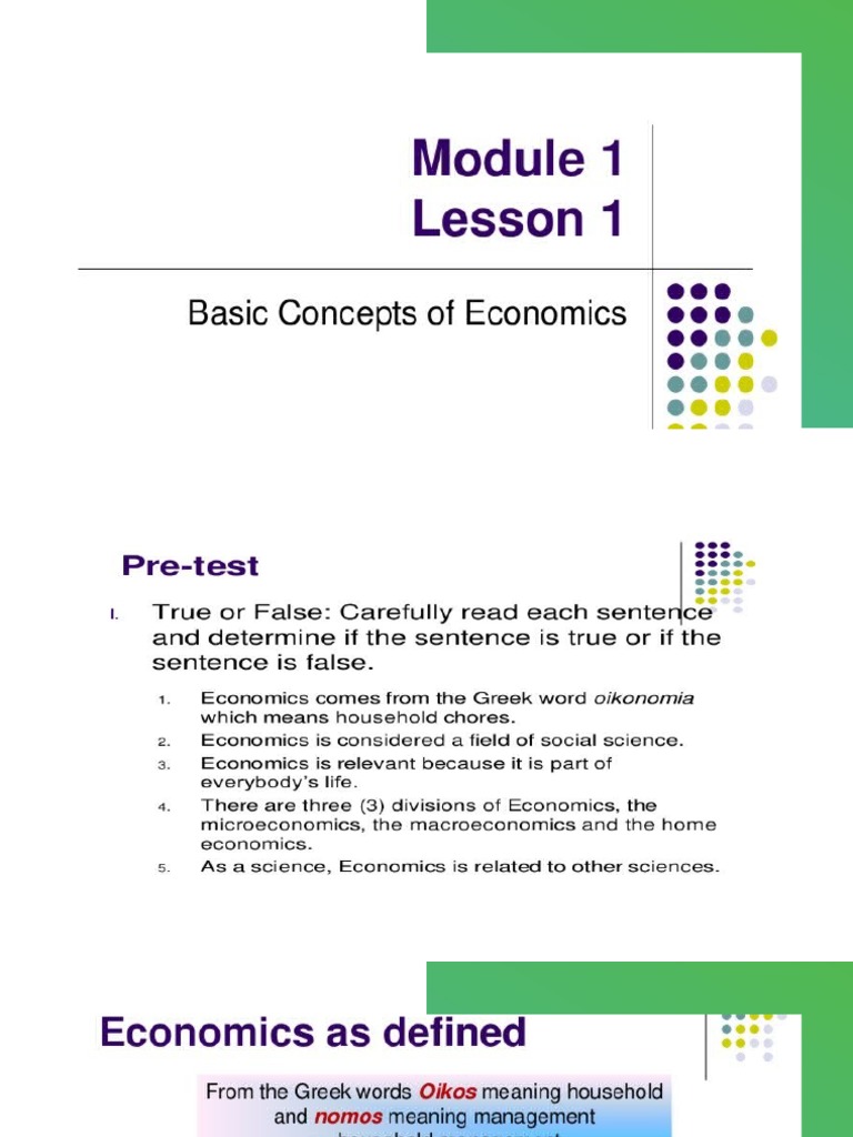 Intro To Economics | PDF