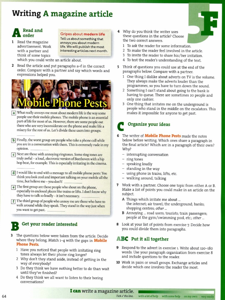 Writing - A MAGAZINE ARTICLE | PDF