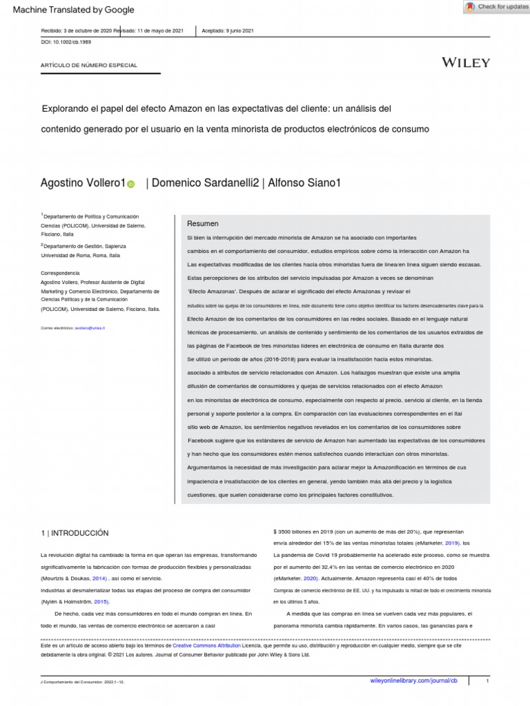 J of Consumer Behaviour - 2021 - Vollero - Exploring The Role of The ... J of Consumer Behaviour - 2021 - Vollero - Exploring The Role of The ...