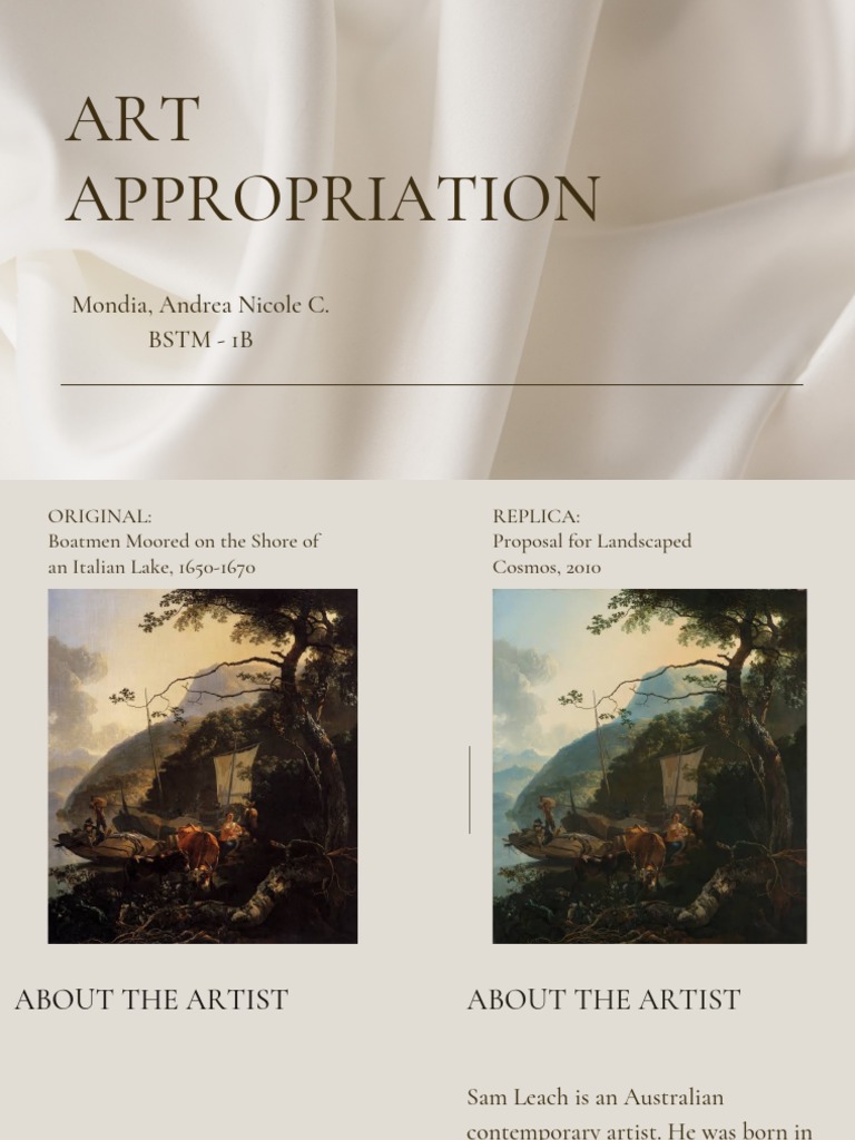 ART APPROPRIATION COMPARISON | PDF | Paintings | Landscape
