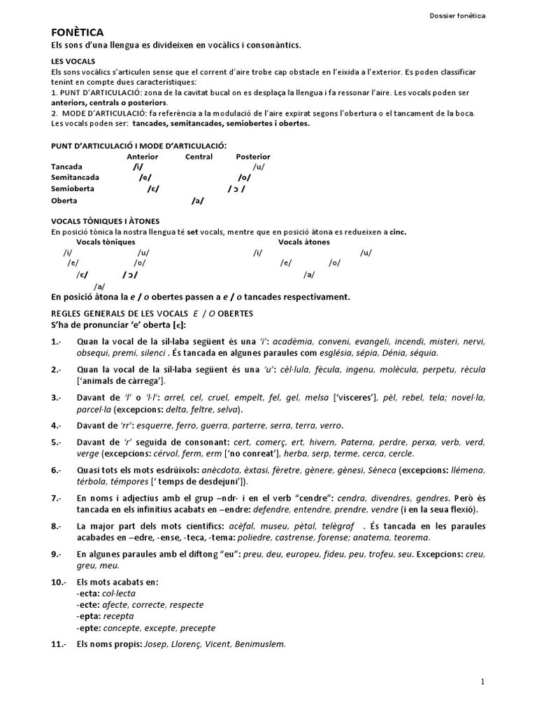 34.fonètica Amb Exercicis-7p | PDF