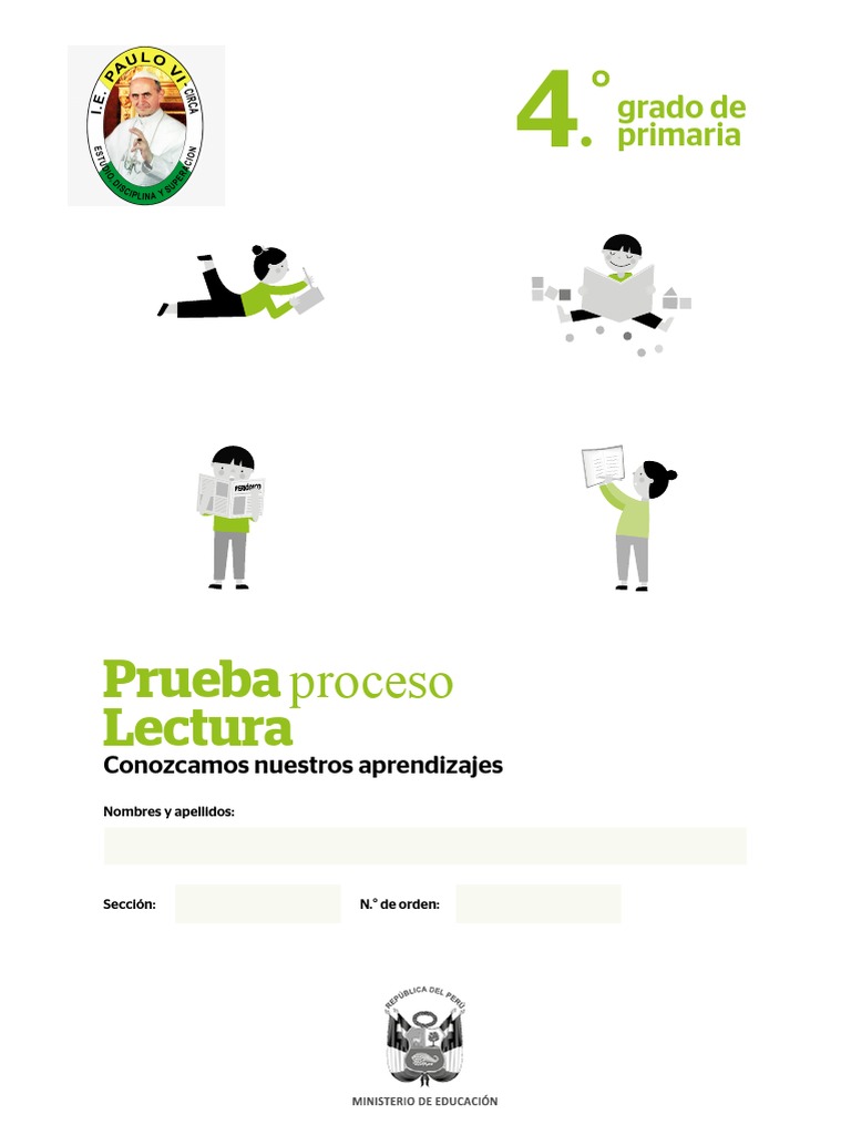 Lectura 4to Grado de Primaria - I.E. PAULO VI - CIRCA | PDF