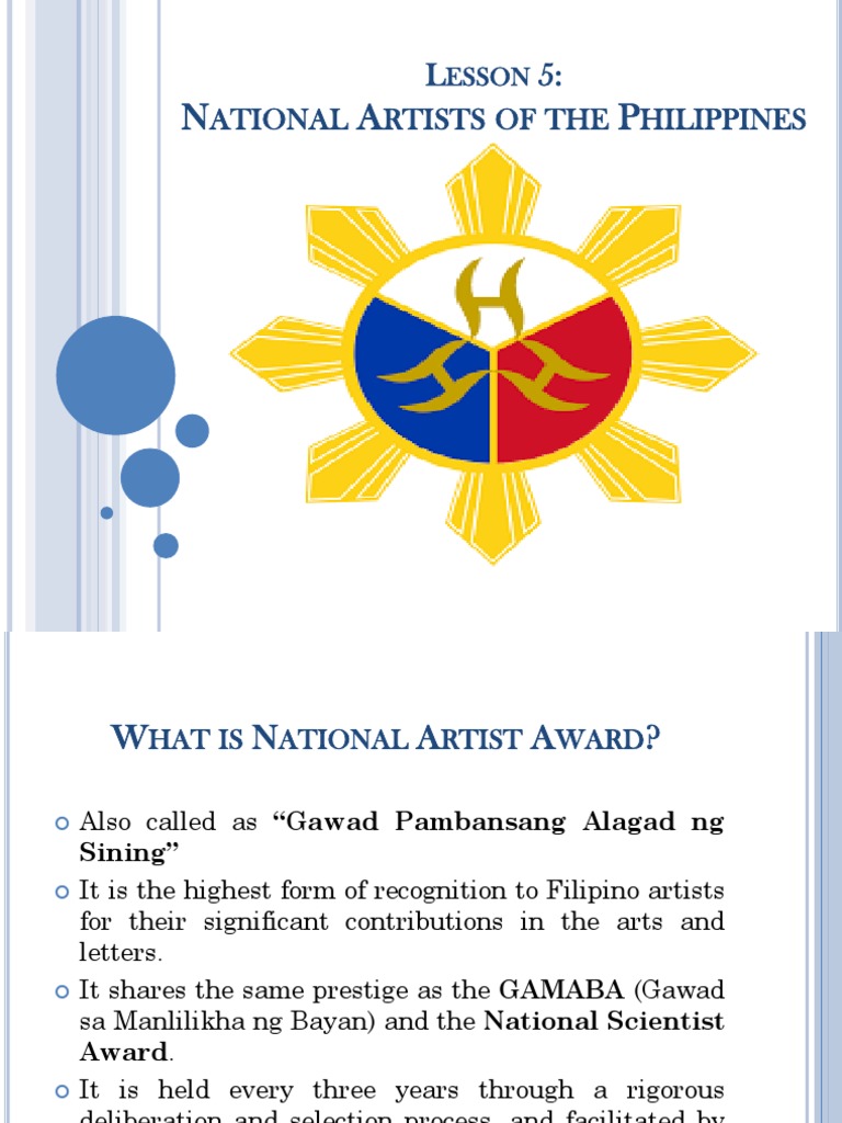 Lesson 5 National Artists Conphil | PDF | Philippines