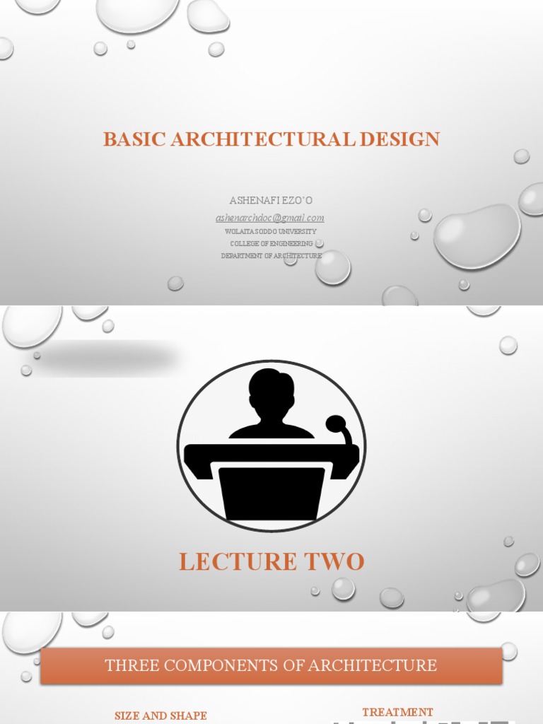 Three Pillars of Architectural Design: Size, Shape, Treatment ...