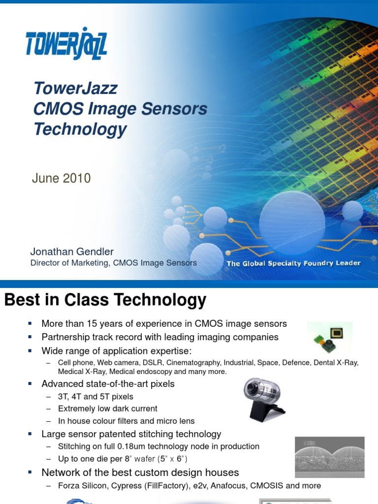 TowerJazz 2010 | PDF | Pixel | Semiconductor Device Fabrication