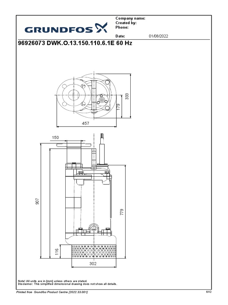 Submersible Pump DWG | PDF