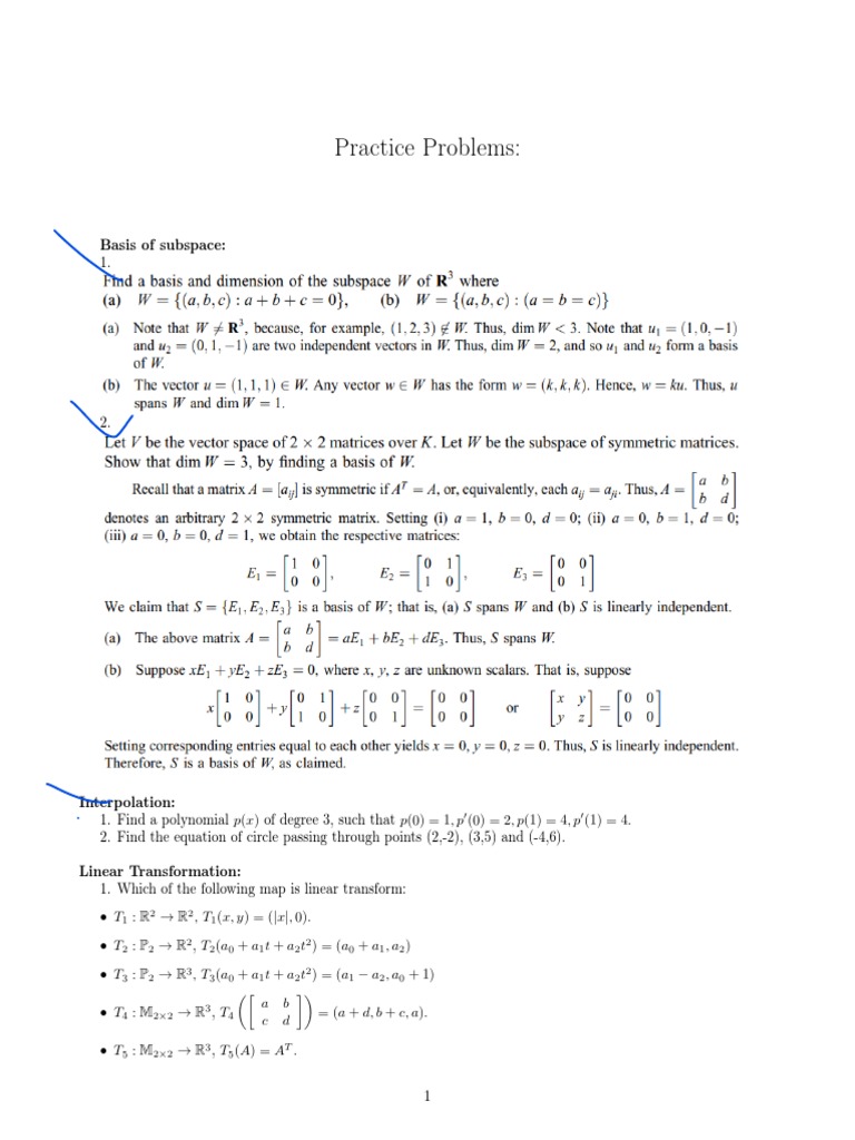 Practice Problem2 | PDF | Mathematical Concepts | Applied Mathematics