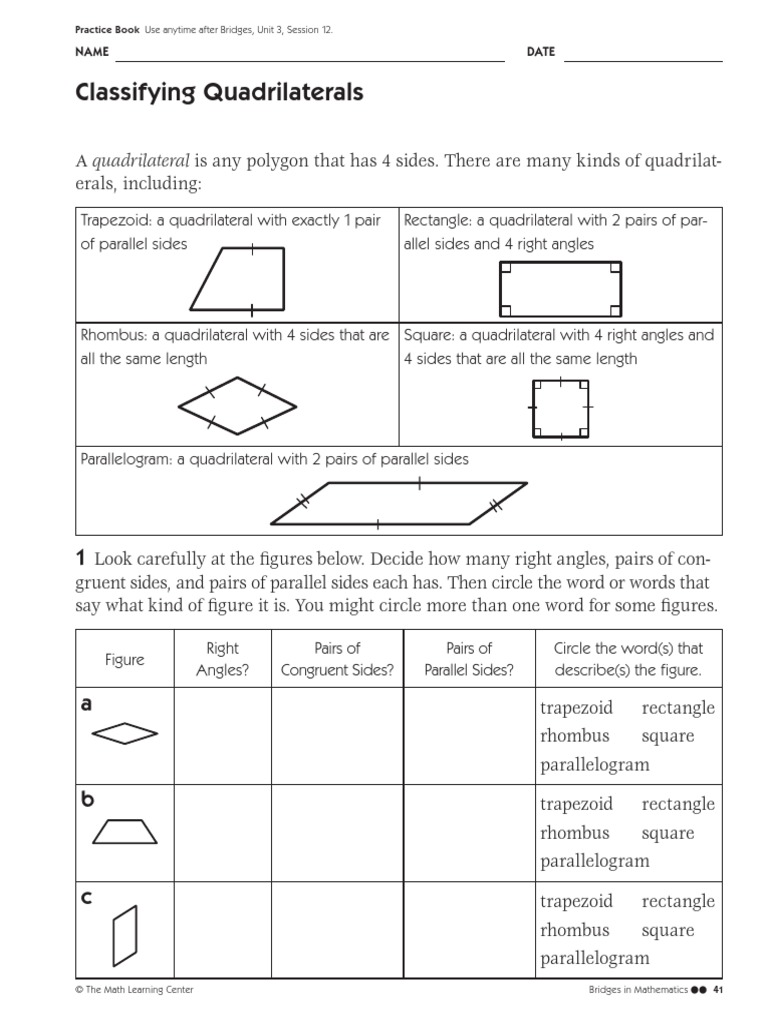 Grade 5 Classwork | PDF | Rectangle | Triangle