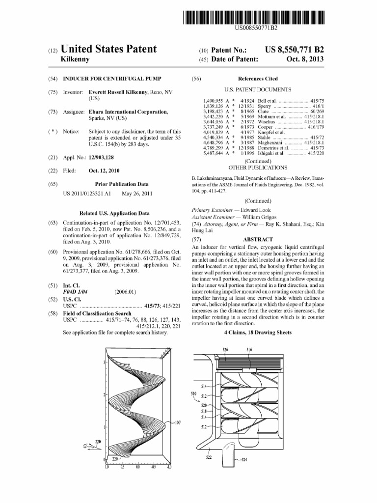 Inducer centrifugal pump | PDF | Pump | Propeller