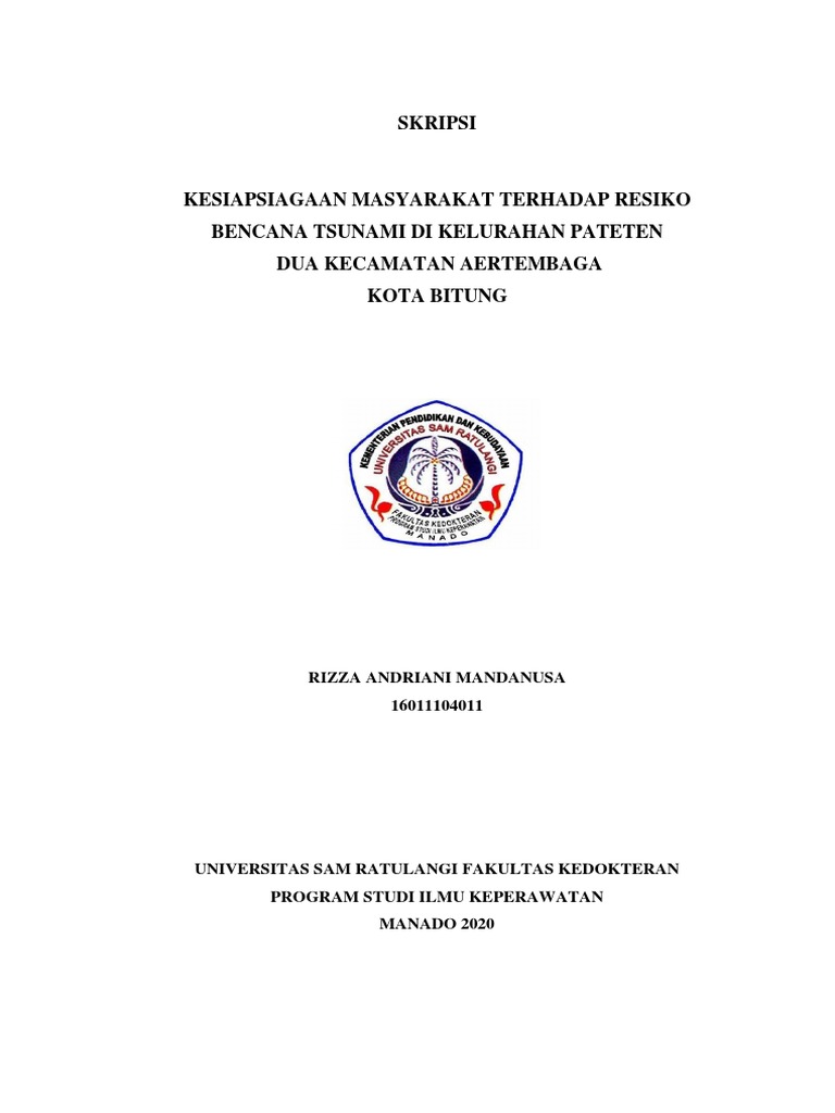 Skripsi Rizza Mandanusa Psik FK Unsrat | PDF