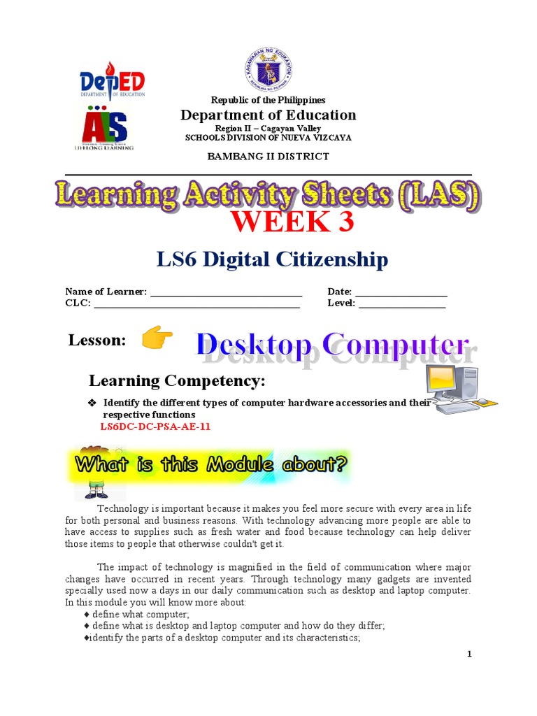 LS6 LAS (Desktop Computer) | PDF | Desktop Computer | Personal Computers