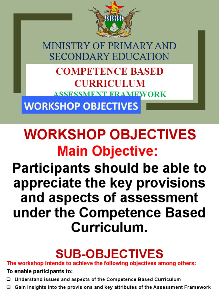 1 Workshop Objectives | PDF